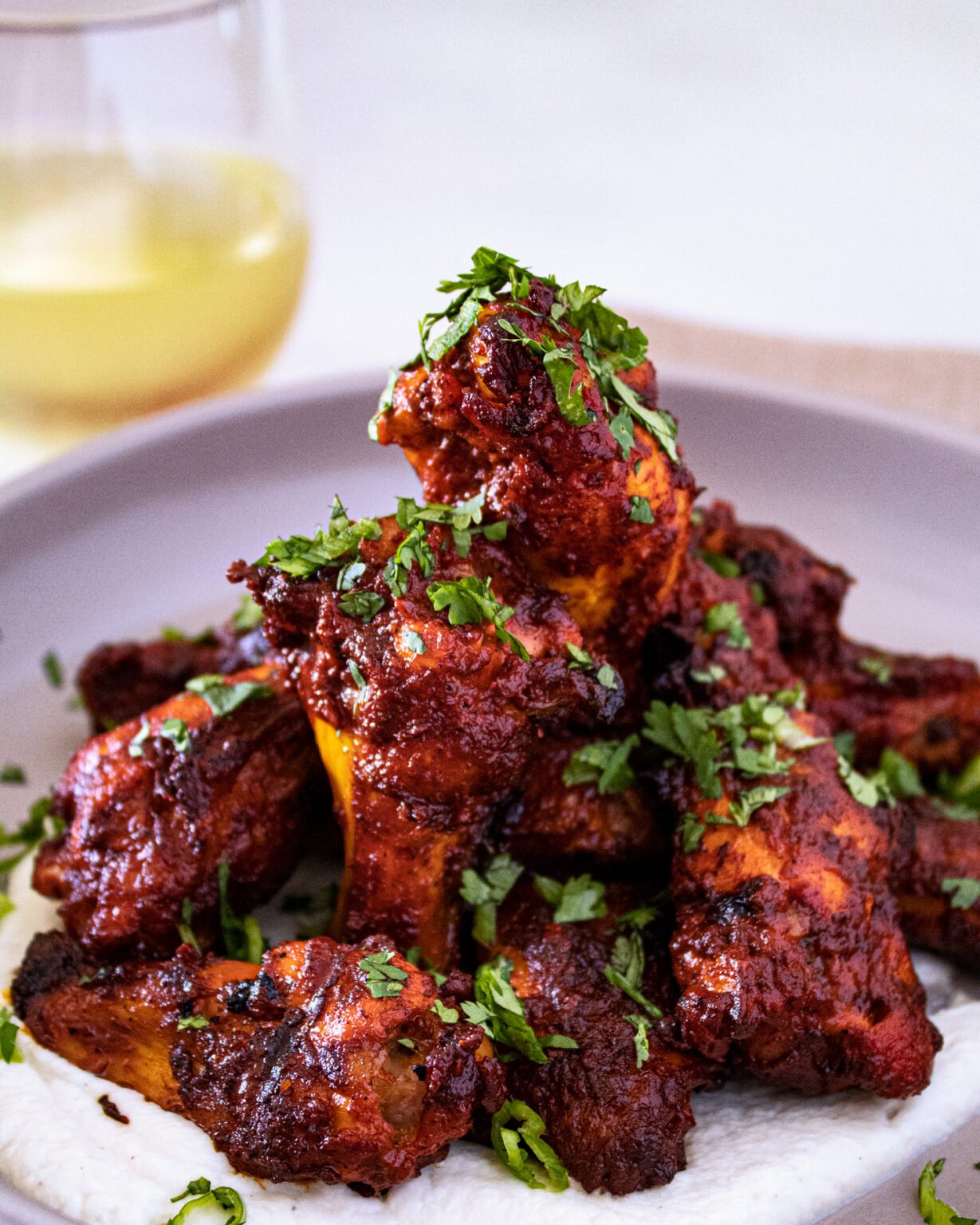 Pollo Asado Rojo Wings - Chiles and Smoke