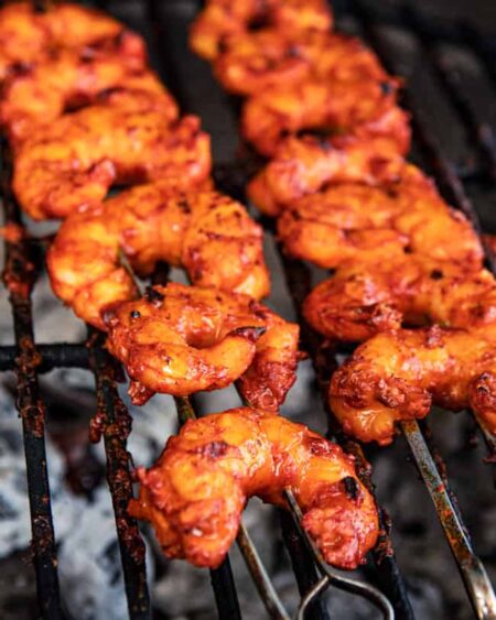 Spicy Grilled Shrimp in Adobo - Chiles and Smoke