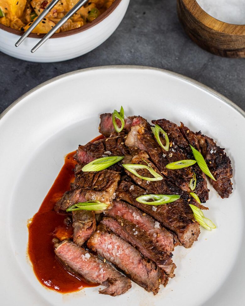 Korean Grilled Ribeye with Gochujang Sauce - Chiles and Smoke