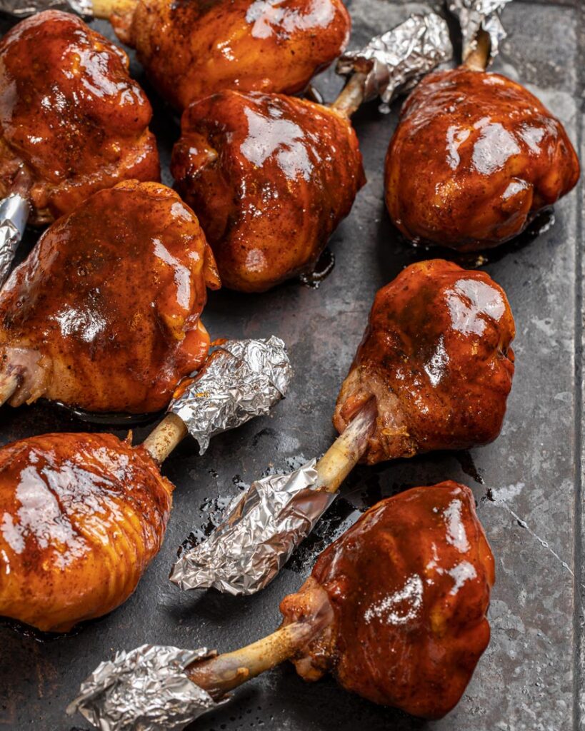 Smoked Orange Chicken Lollipops - Chiles and Smoke