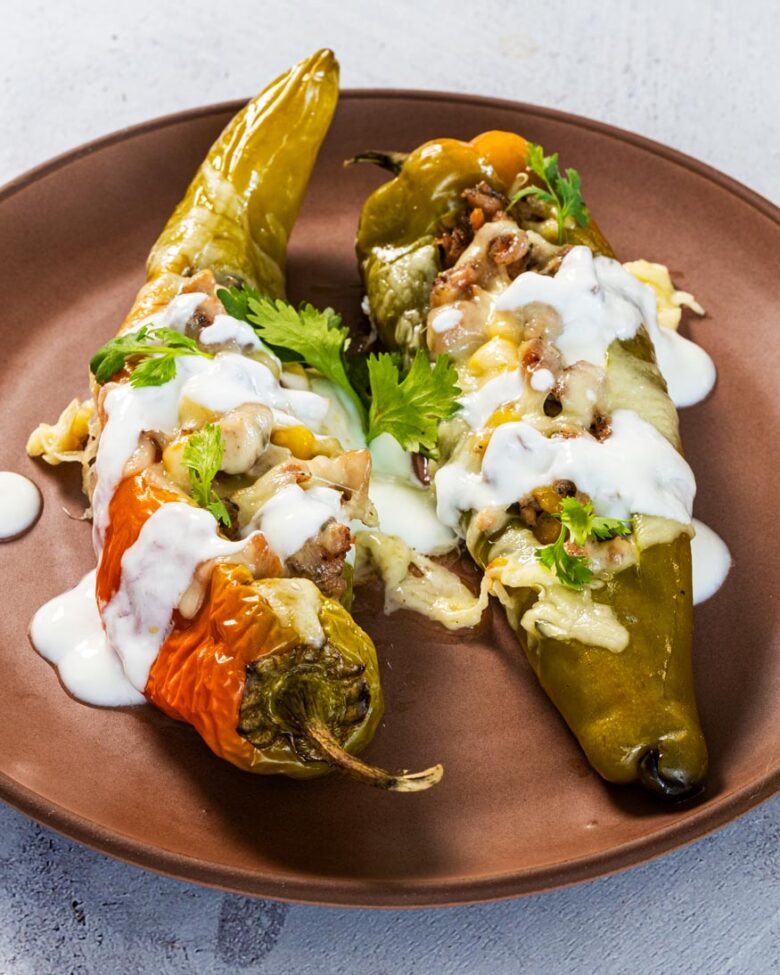 Roasted Hatch Chile Rellenos - Chiles and Smoke