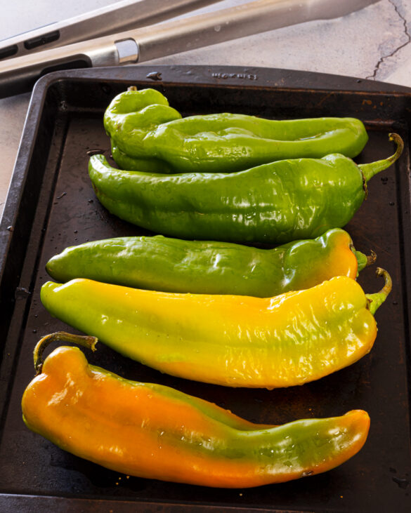 Roasted Hatch Chile Rellenos - Chiles and Smoke