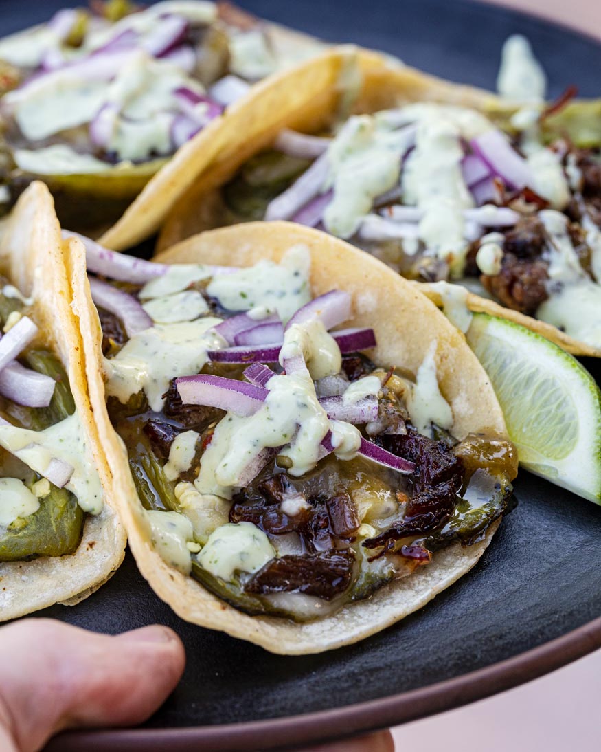 Chile Relleno Tacos - Chiles and Smoke