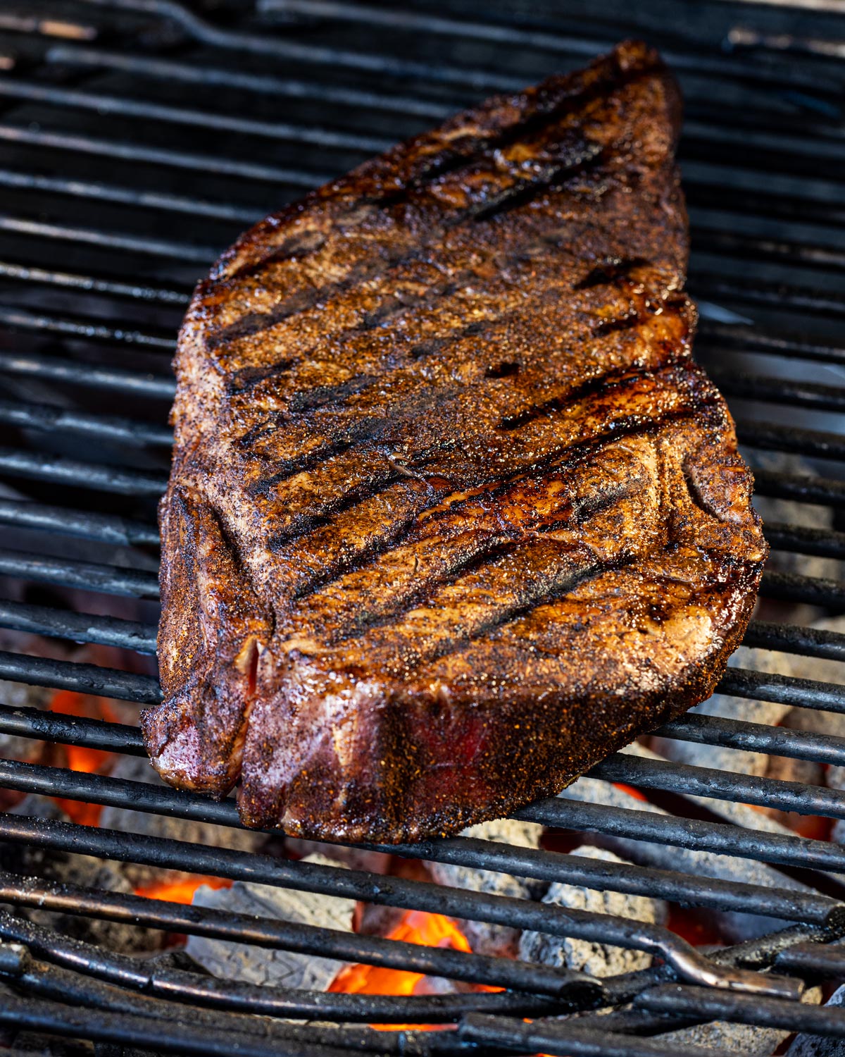 Coffee-Crusted Ribeye - Chiles and Smoke