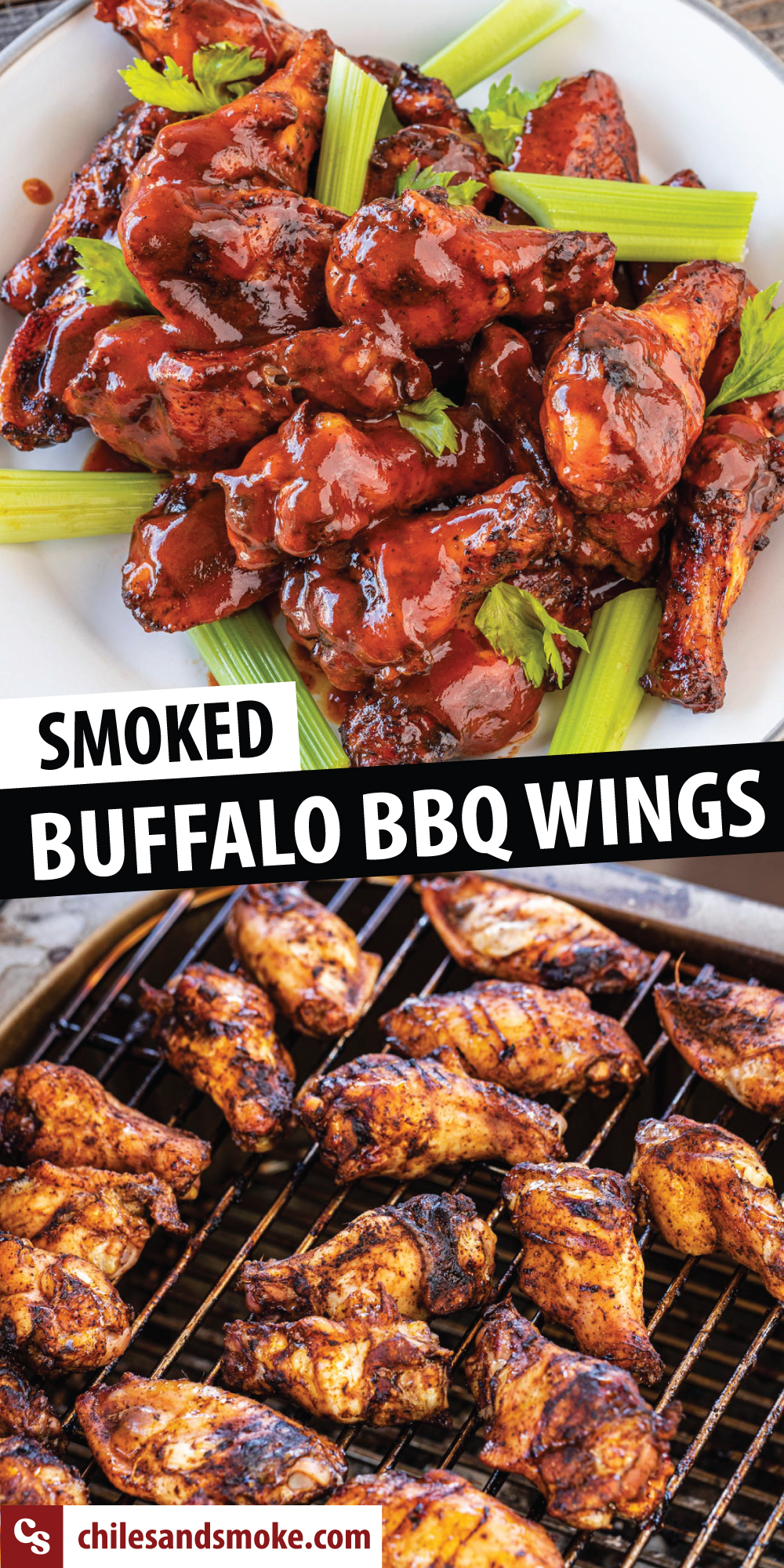Smoked Buffalo BBQ Wings - Chiles and Smoke