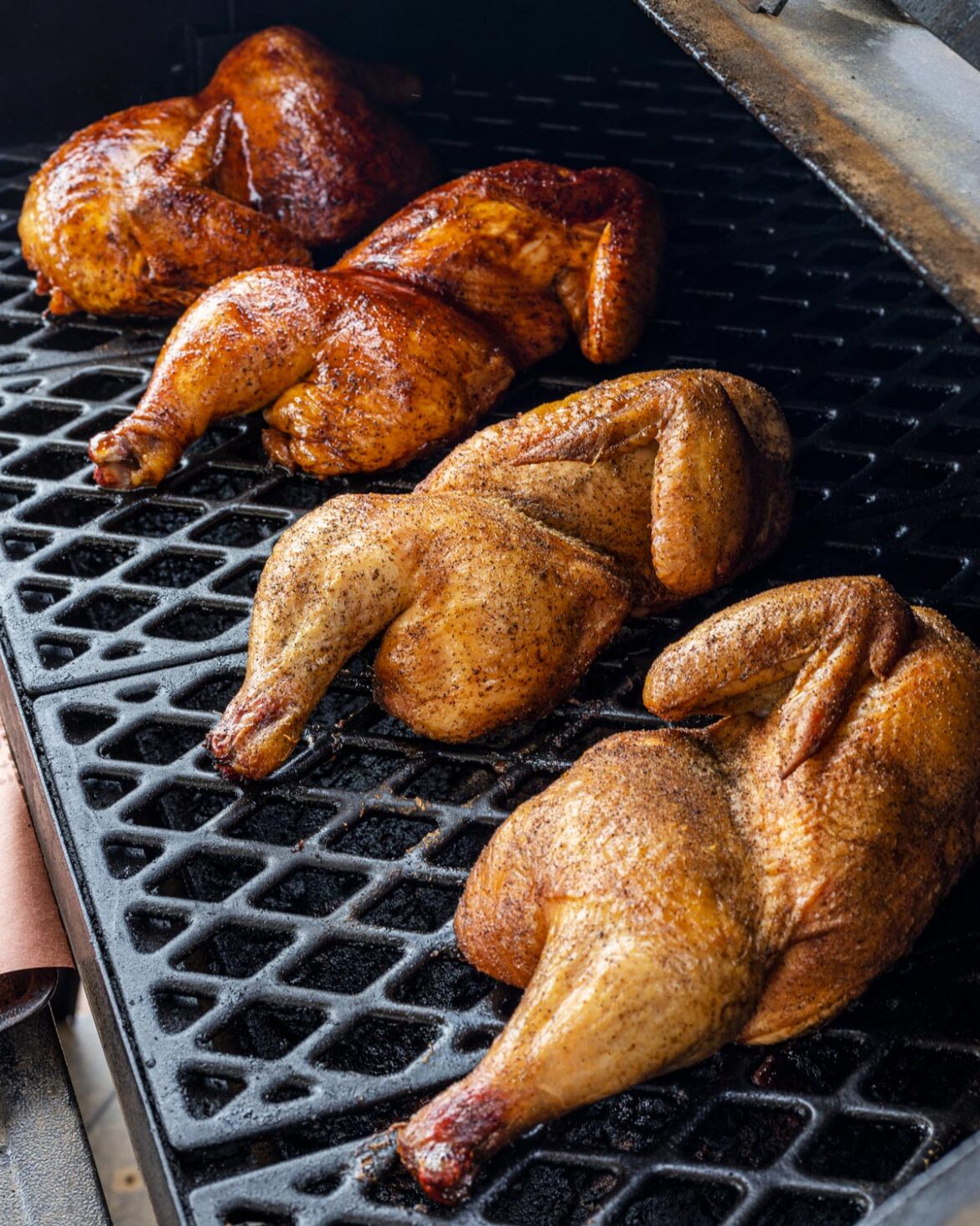 Juicy Smoked Chicken Halves - Chiles and Smoke