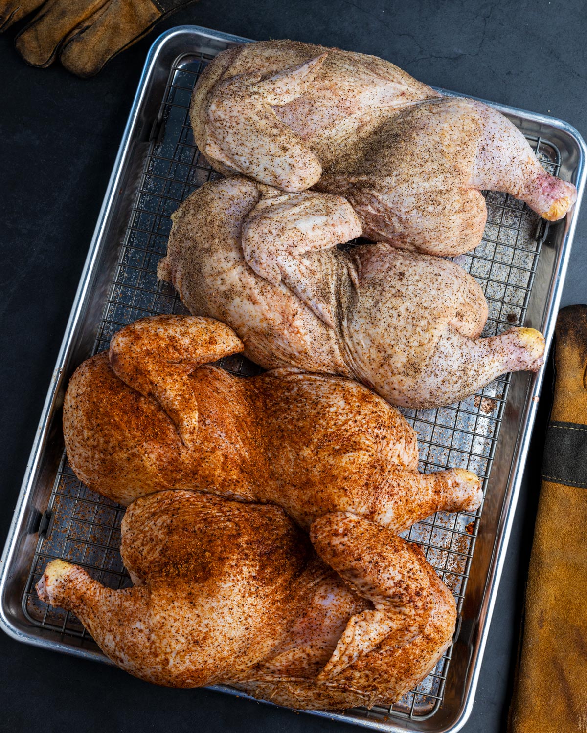 Juicy Smoked Chicken Halves - Chiles and Smoke