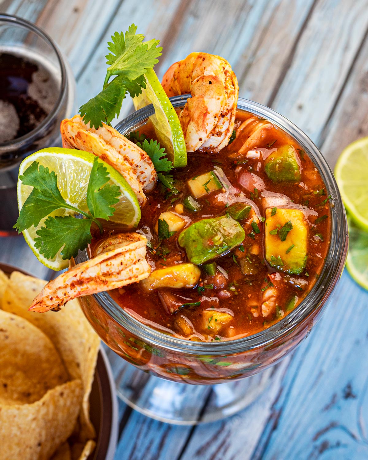 Campechana, Grilled Mexican Shrimp Cocktail - Chiles and Smoke Campechana, Grilled Mexican Shrimp Cocktail - Chiles and Smoke