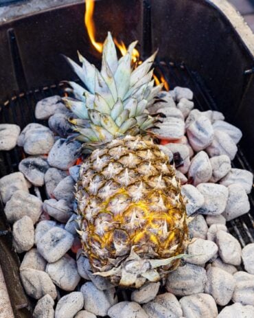 Coal-Roasted Pineapple Burnt Ends - Chiles and Smoke
