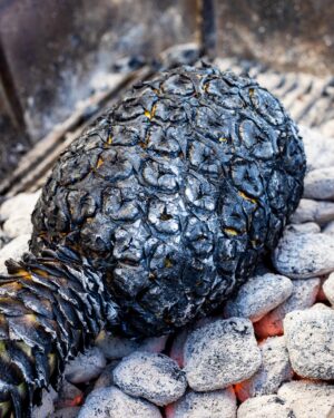 Coal-Roasted Pineapple Burnt Ends - Chiles and Smoke
