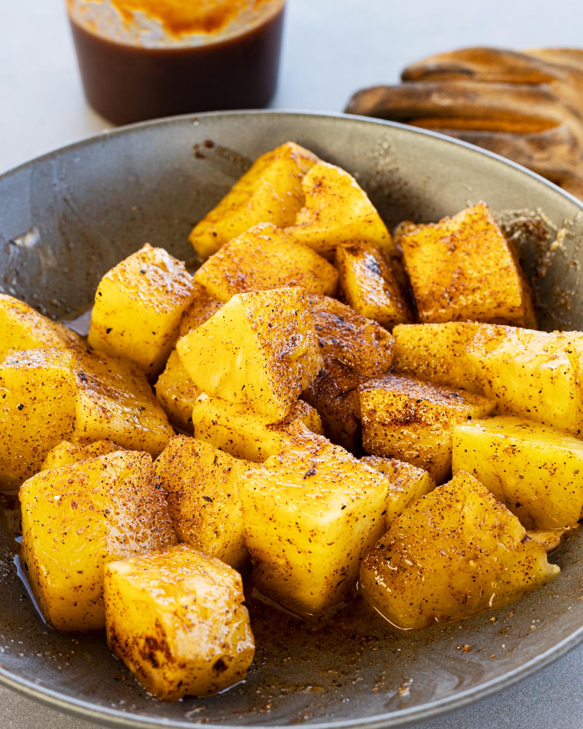 Coal-Roasted Pineapple Burnt Ends - Chiles and Smoke