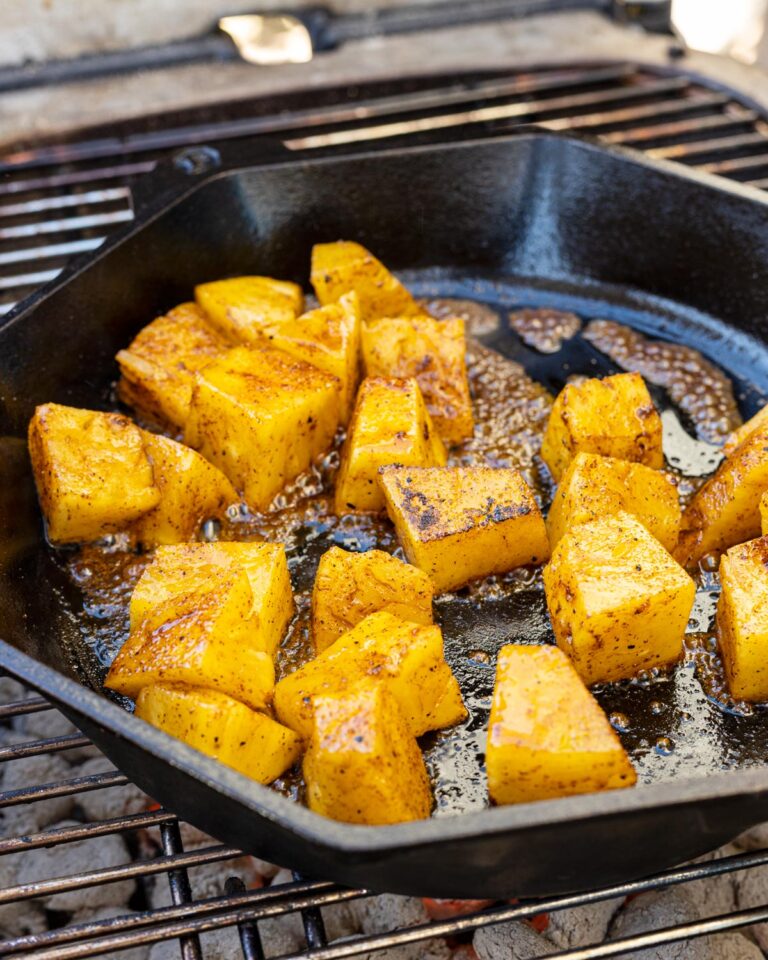 Coal-Roasted Pineapple Burnt Ends - Chiles and Smoke