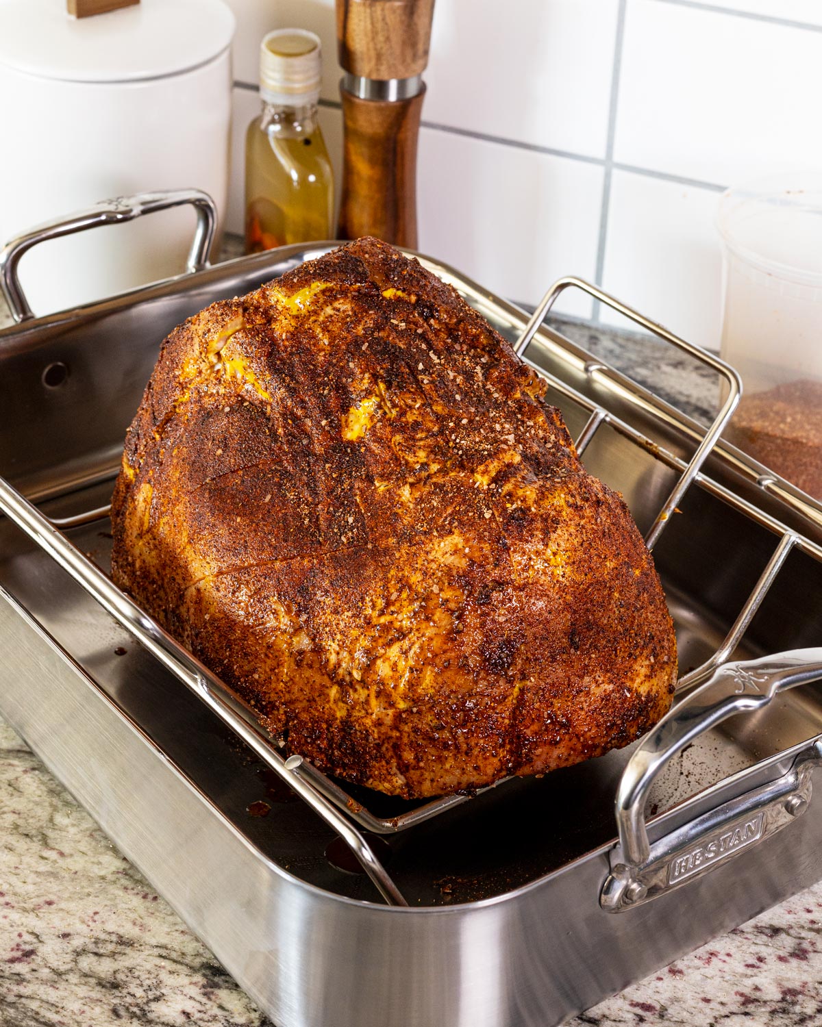 Smoked Pulled Ham - Chiles and Smoke