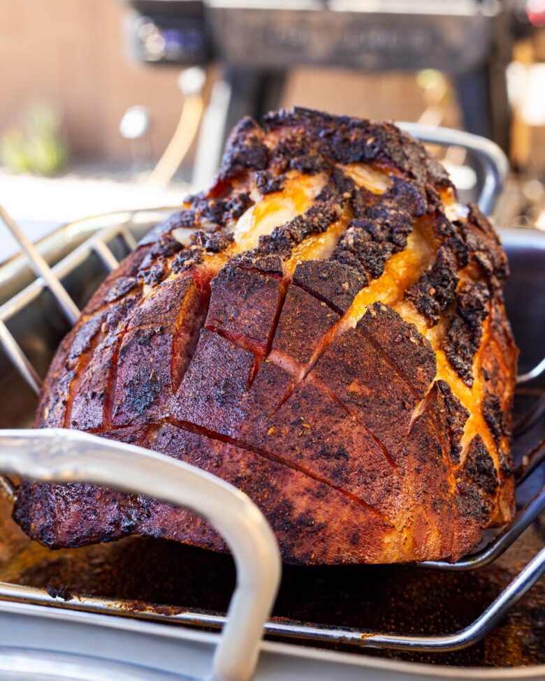 Smoked Pulled Ham - Chiles and Smoke