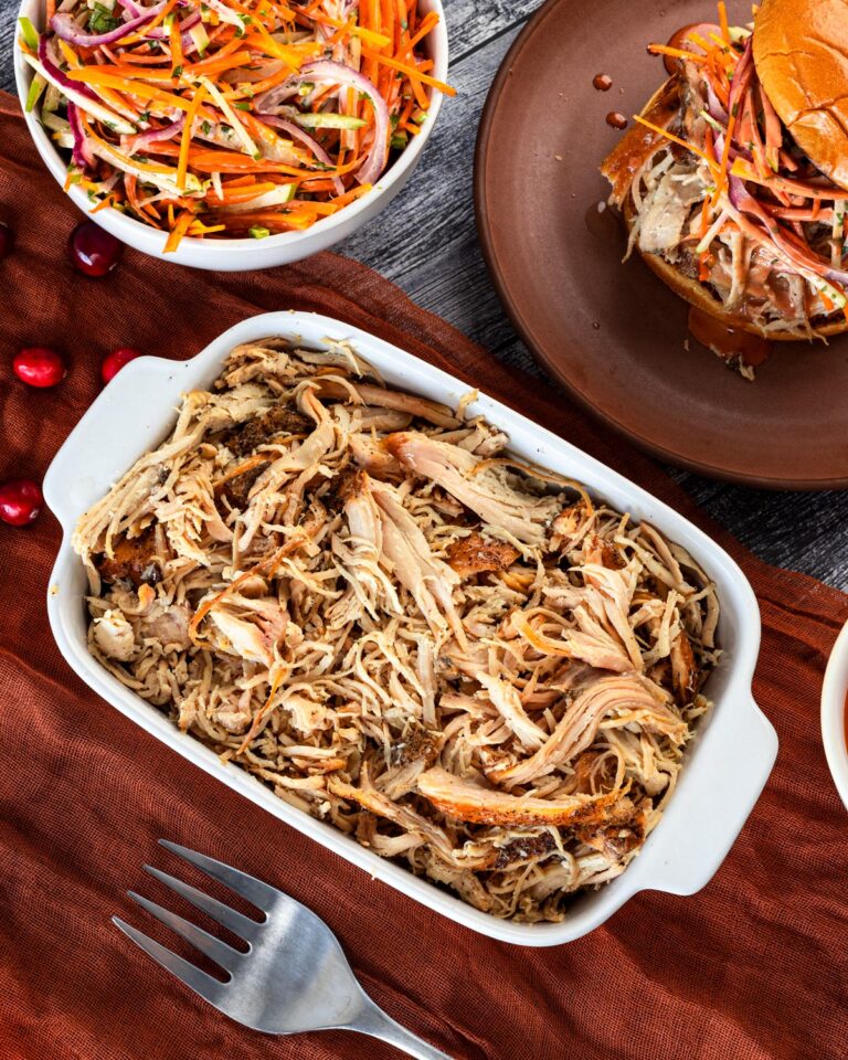 Smoked Pulled Turkey Breast - Chiles and Smoke