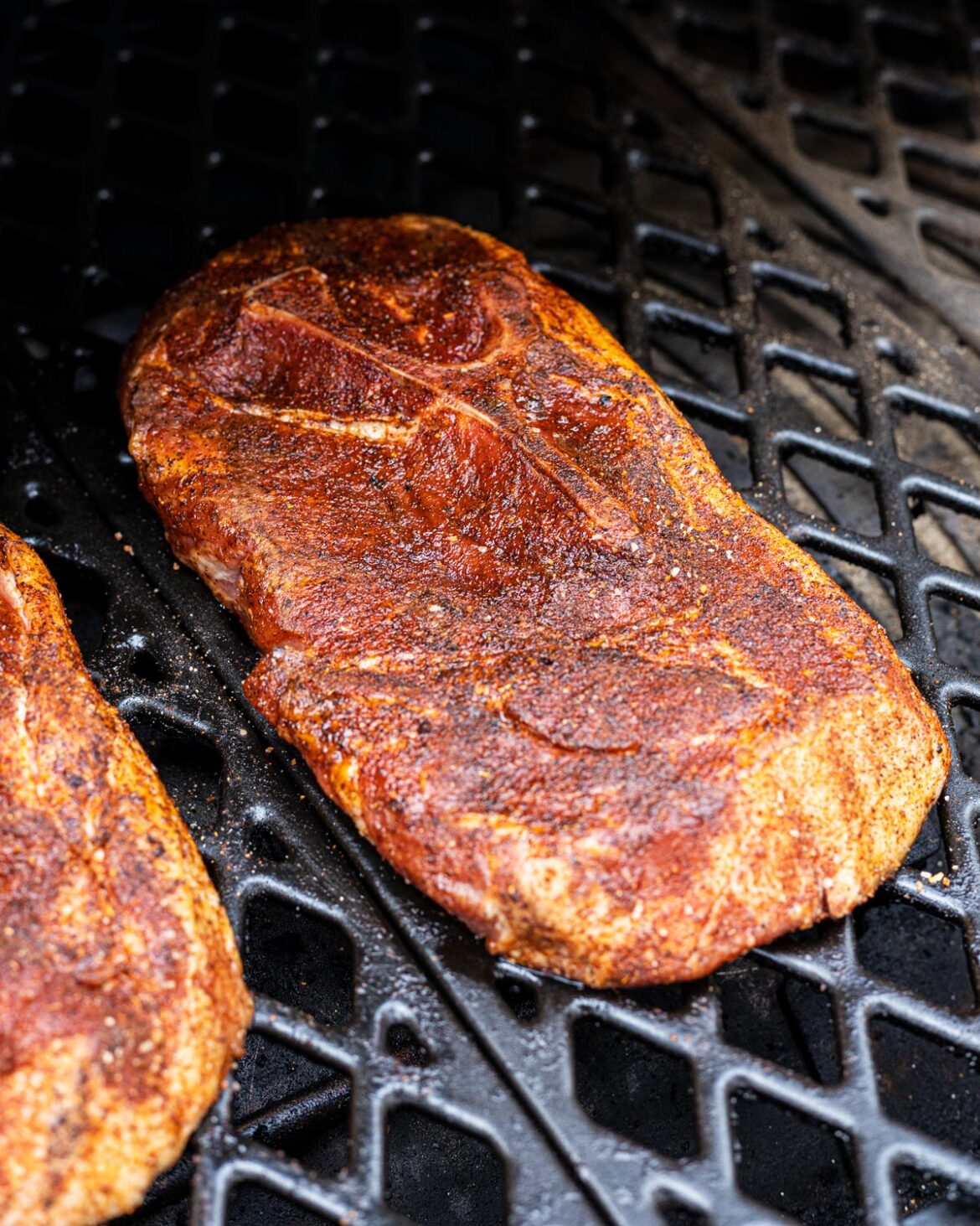 How to Smoke Pork Steaks (Juicy, Tender, and Mopped) - Chiles and Smoke