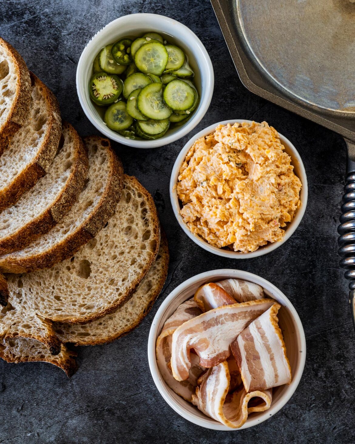 Pimento Grilled Cheese with Bacon - Chiles and Smoke