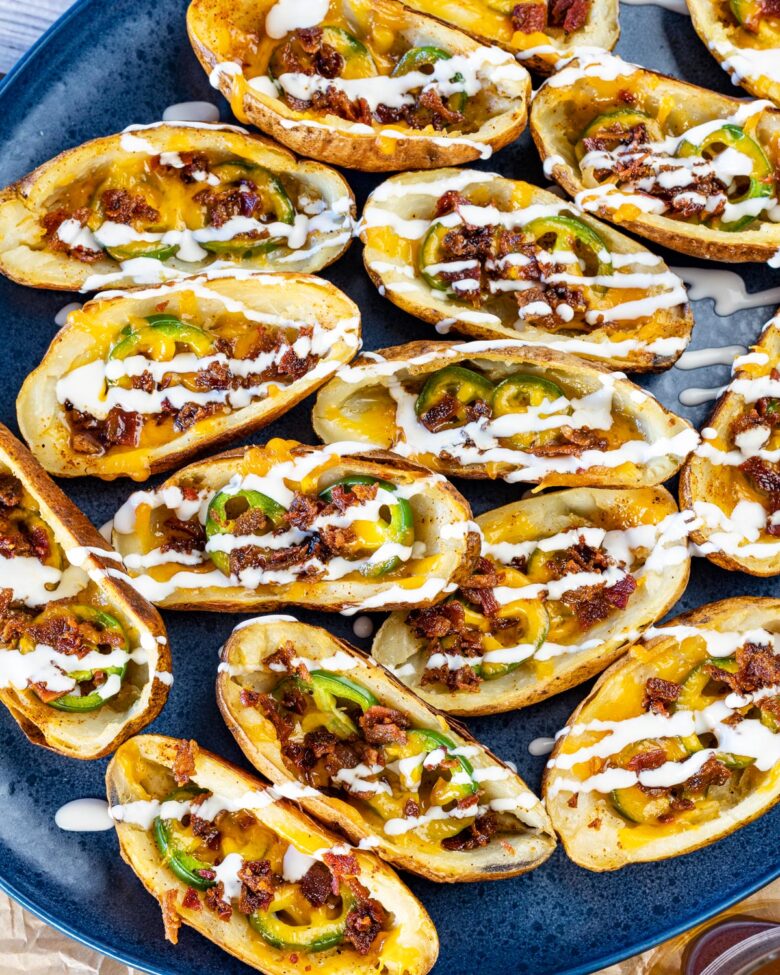 Smoked Potato Skins - Chiles and Smoke