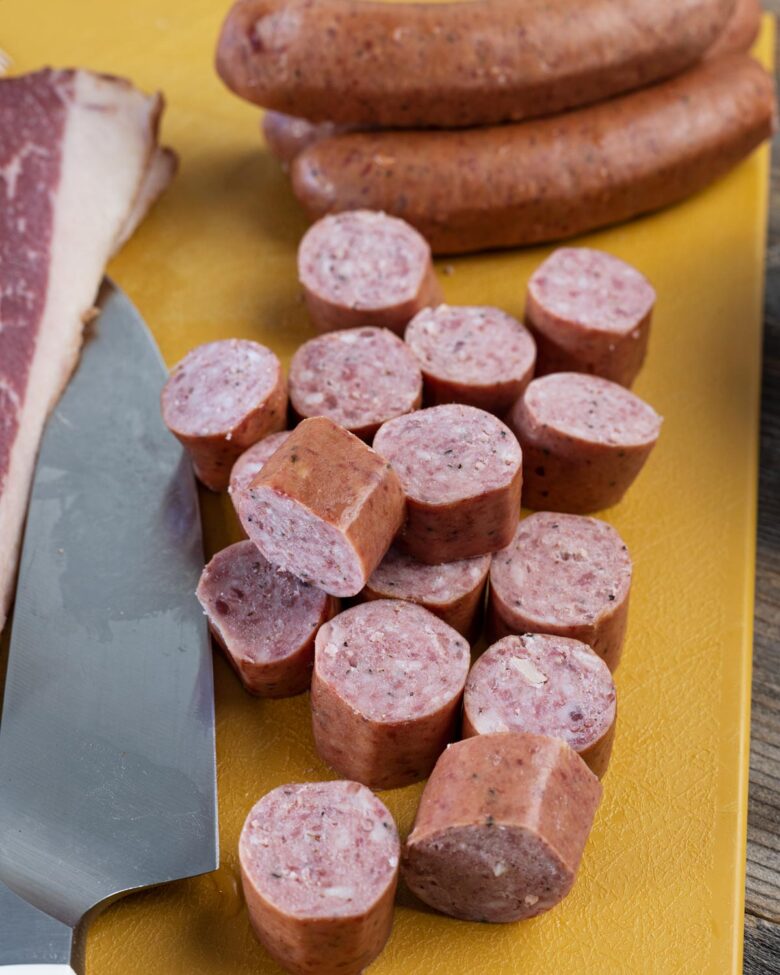 Smoked Beef Shots with Beef Bacon - Chiles and Smoke