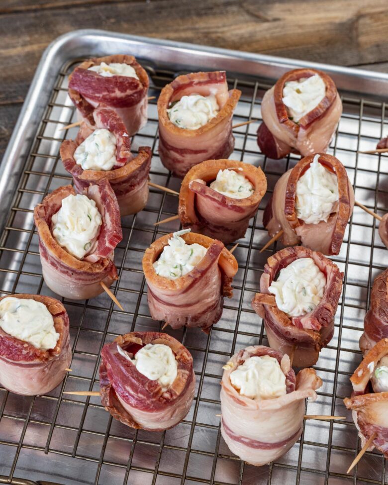 Smoked Beef Shots with Beef Bacon - Chiles and Smoke