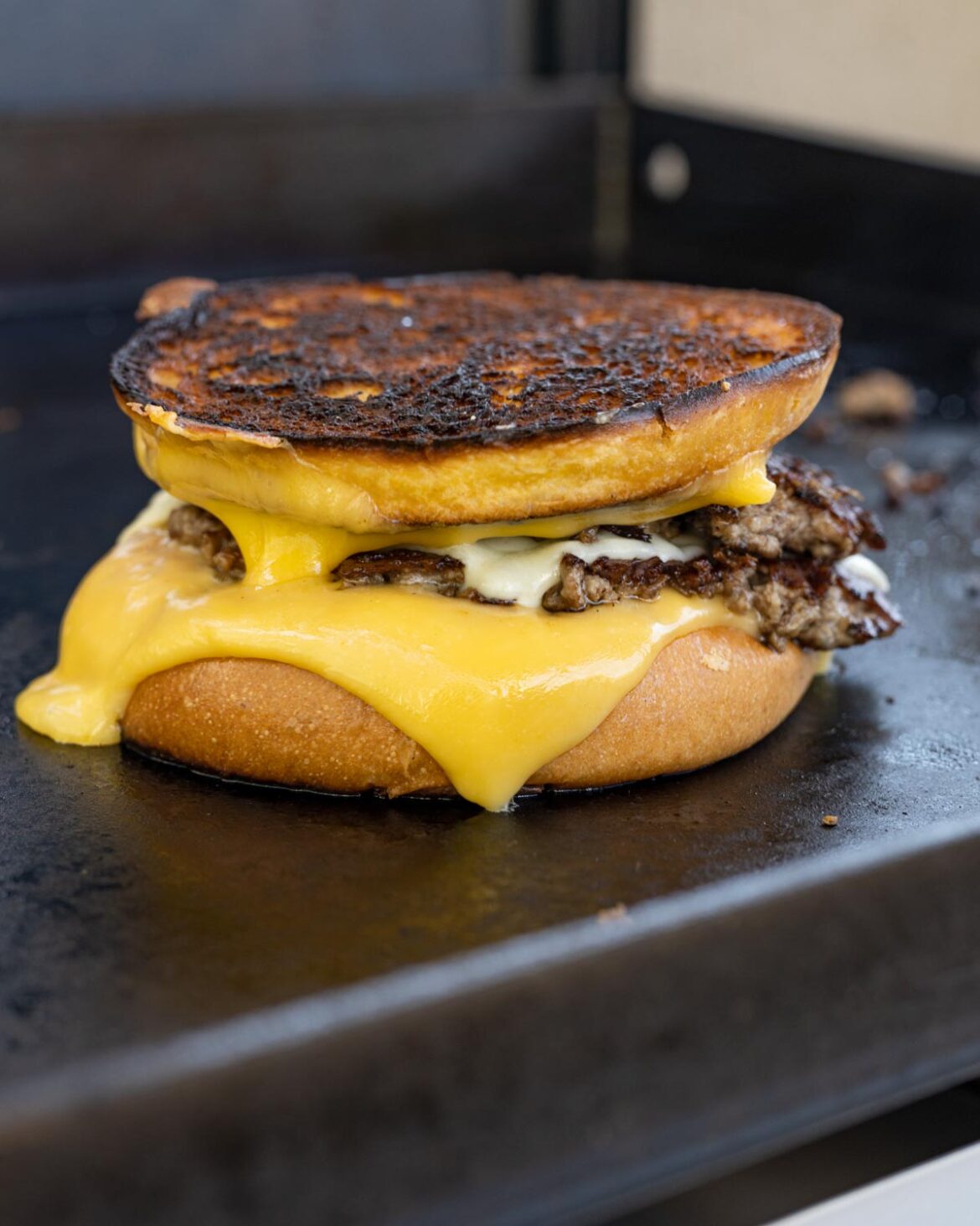 Grilled Cheese Burgers - Chiles and Smoke