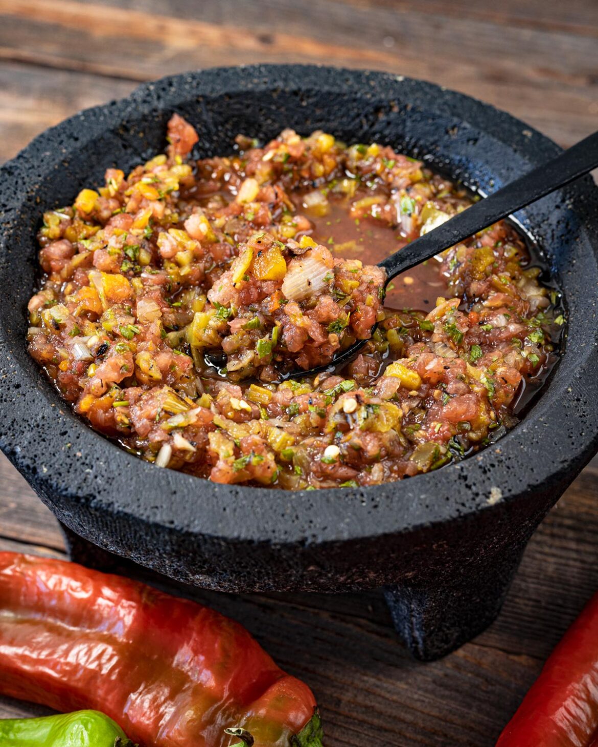 Fire Roasted Santa Maria Salsa - Chiles and Smoke