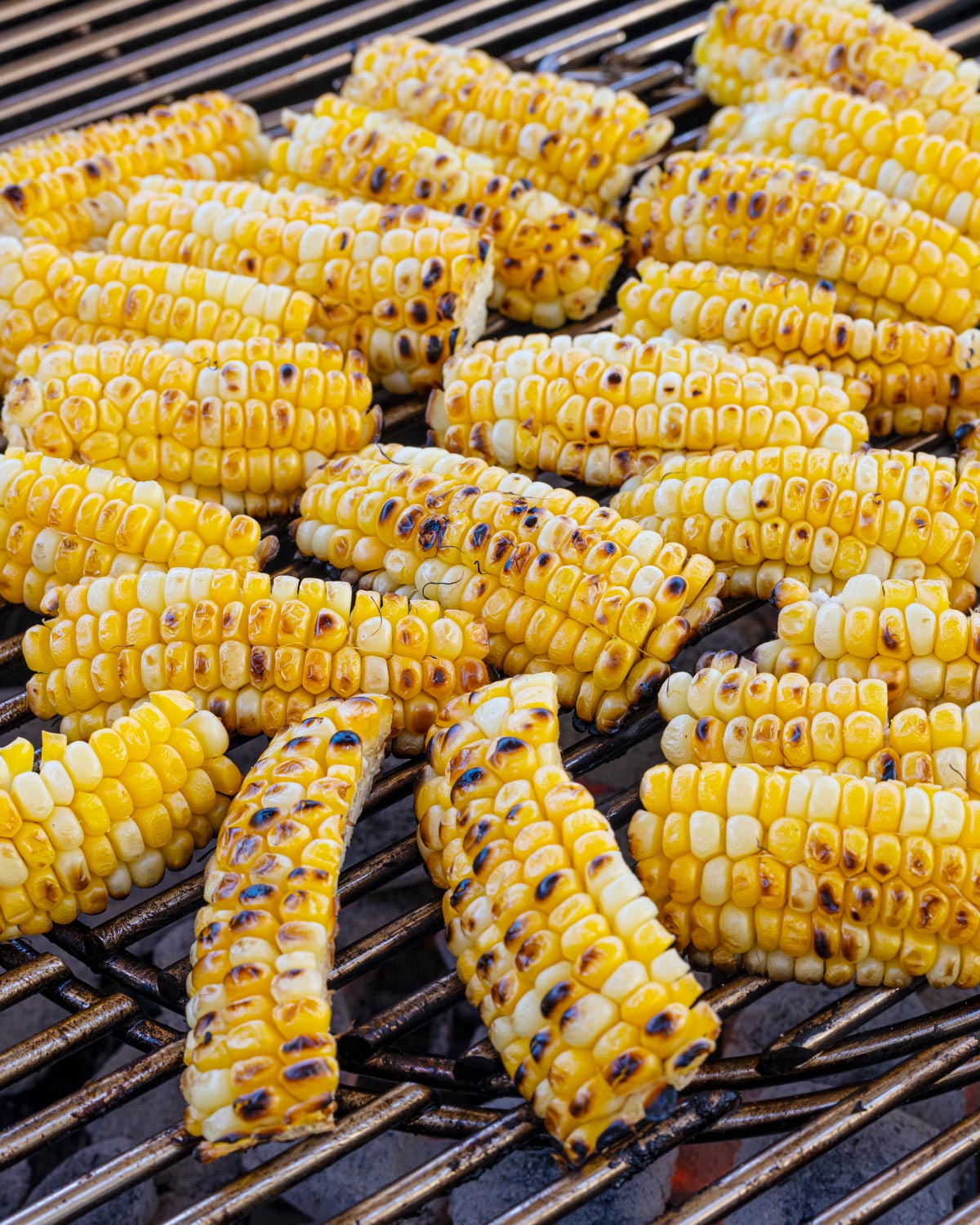 Grilled Corn Ribs - Chiles and Smoke