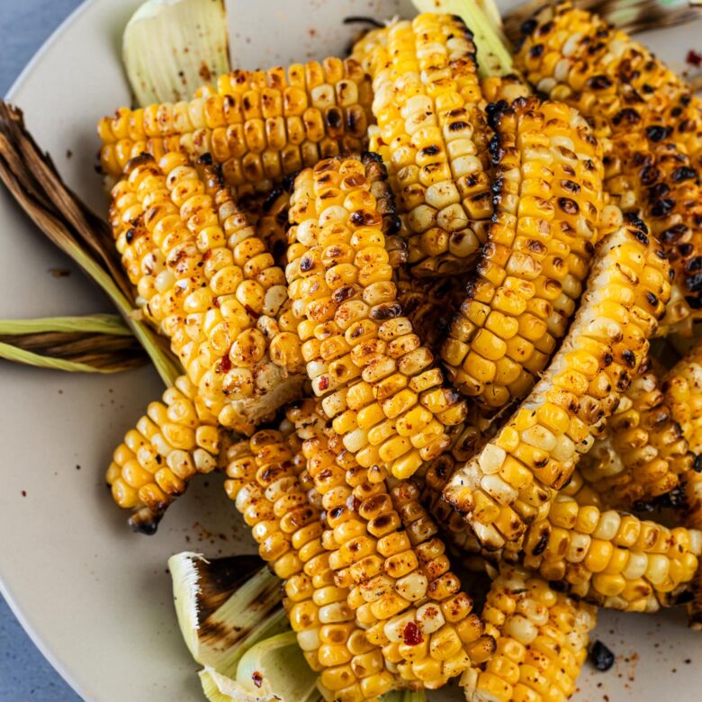 Grilled Corn Ribs - Chiles and Smoke