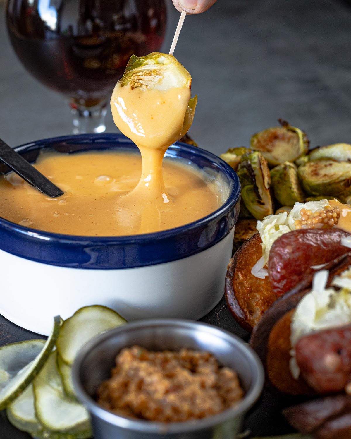 Creamy Beer Cheese Sauce - Chiles and Smoke