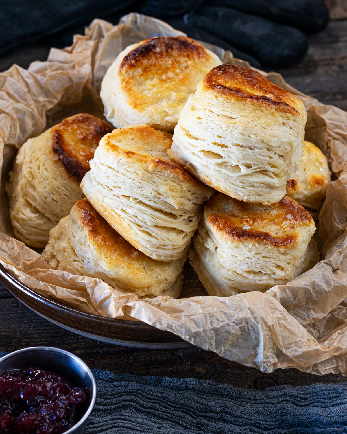 Flaky Homemade Buttermilk Biscuits - Chiles and Smoke