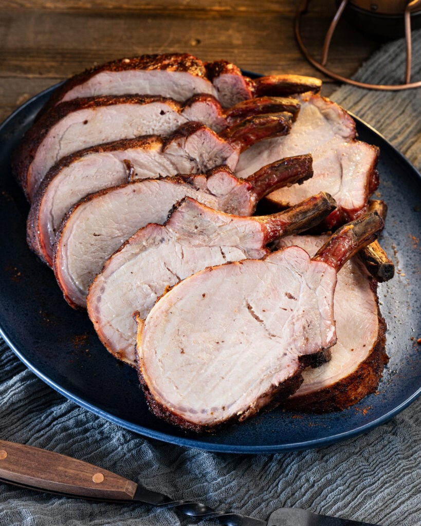 Smoked Rack of Pork - Chiles and Smoke