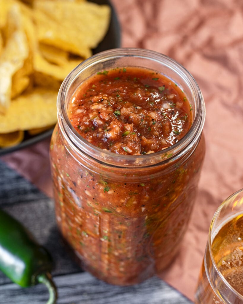 Restaurant-Style Chipotle Salsa - Chiles and Smoke