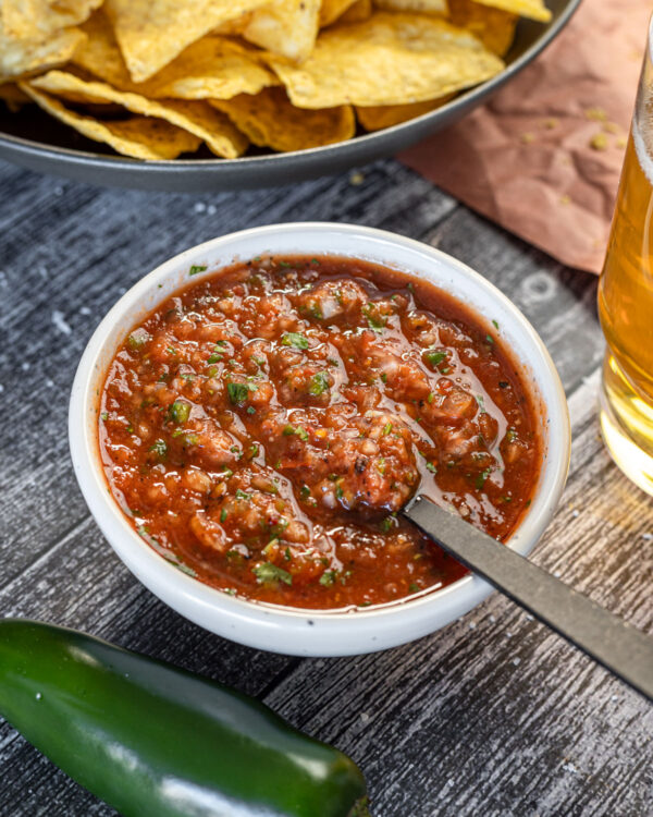 Restaurant-Style Chipotle Salsa - Chiles and Smoke