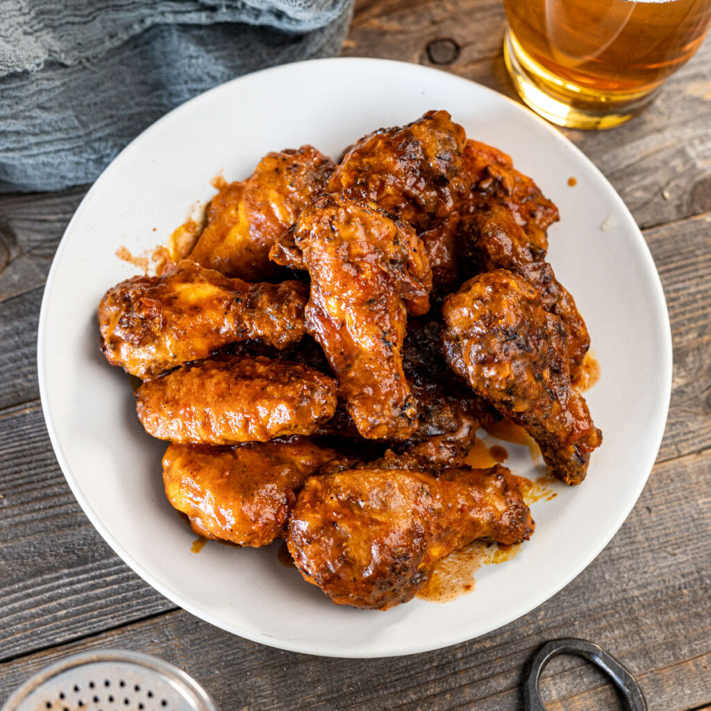 Spicy Grilled Cajun Chicken Wings - Chiles and Smoke