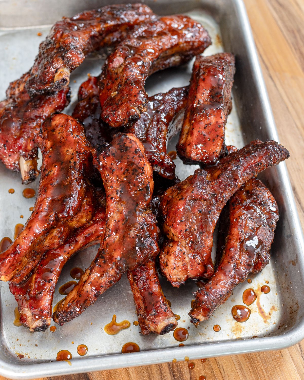 Smoked Party Ribs - Ready in 60 min! - Chiles and Smoke
