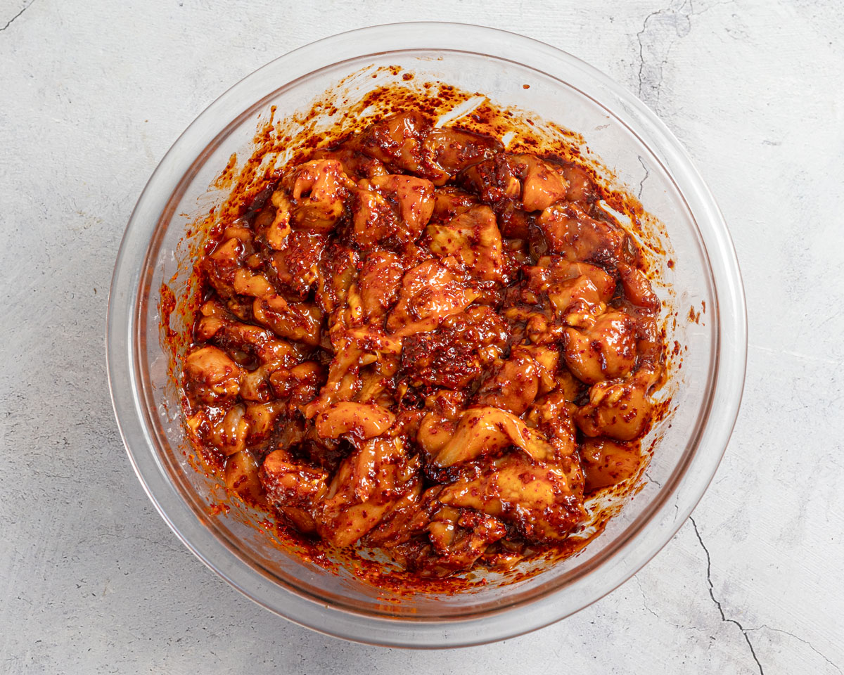 Korean Fire Chicken Sandwich - Chiles and Smoke