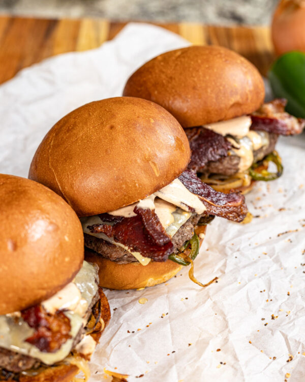 Spicy Southwest Burger - Chiles and Smoke