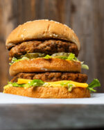 Grilled Chicken Big Mac Burger - Chiles and Smoke