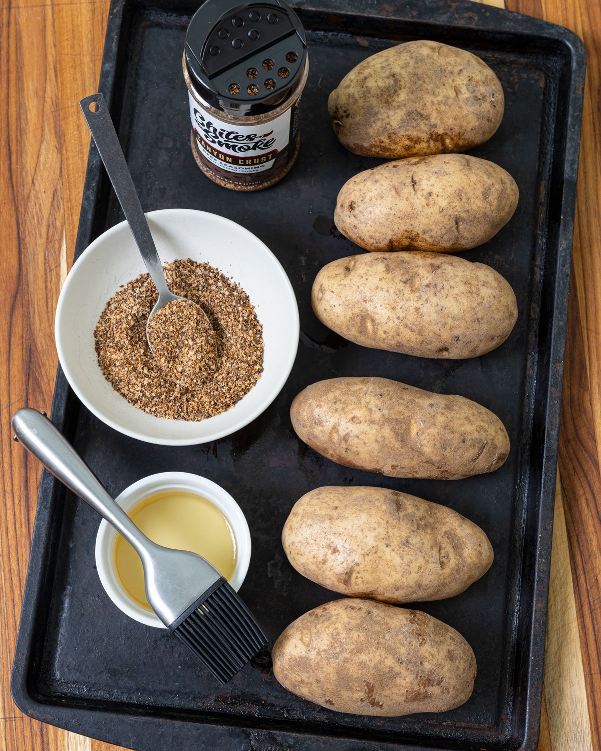 Smoked Baked Potatoes - Chiles and Smoke