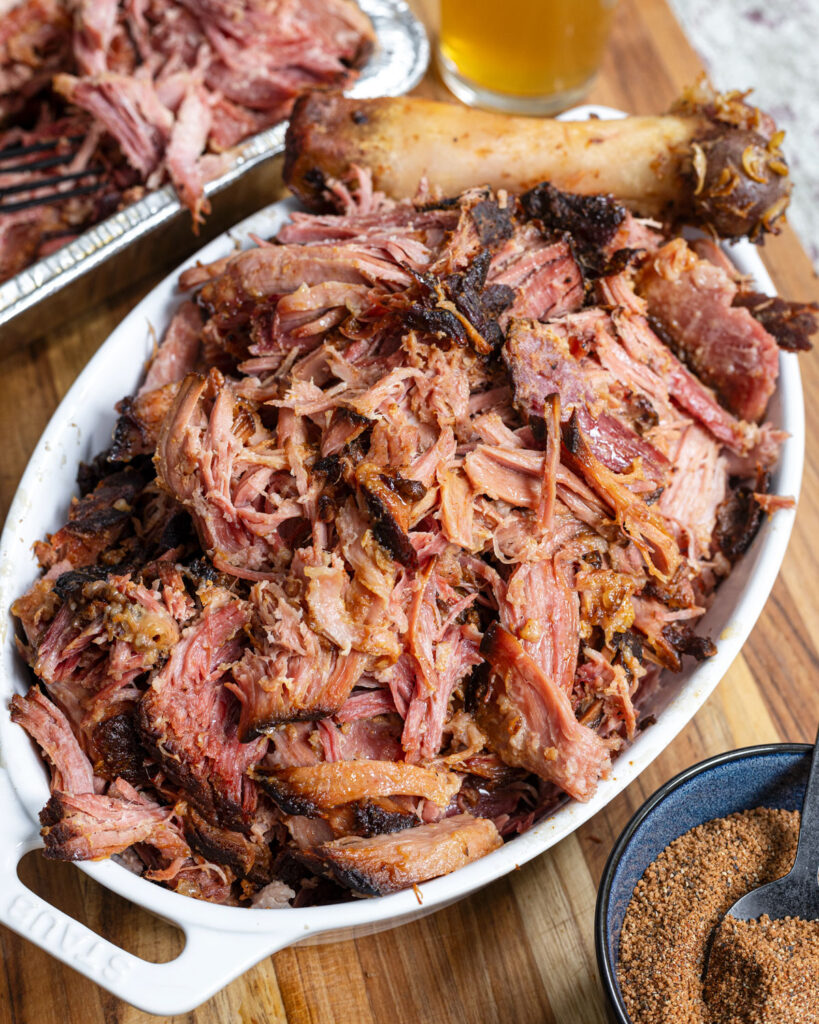 Smoked Pulled Ham (Step-by-Step) - Chiles and Smoke