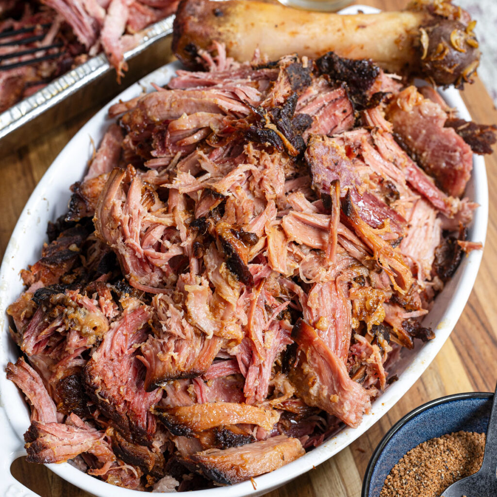 Smoked Pulled Ham (Step-by-Step) - Chiles and Smoke