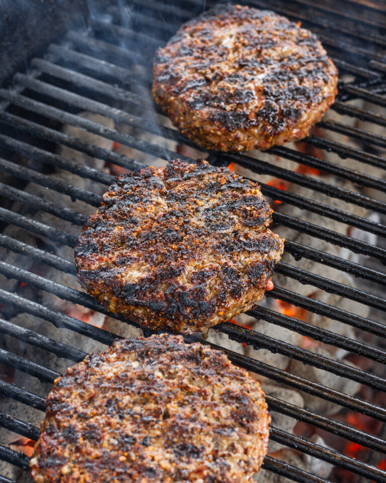 How to Grill Burgers Over Charcoal - Chiles and Smoke